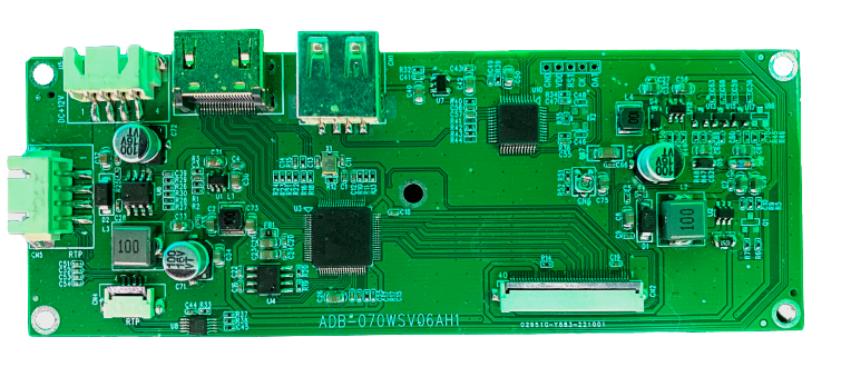 ADB-070WSV09AH1 TFT LCD controller board, 7inch, with USB/ HDMI/ TFT ...
